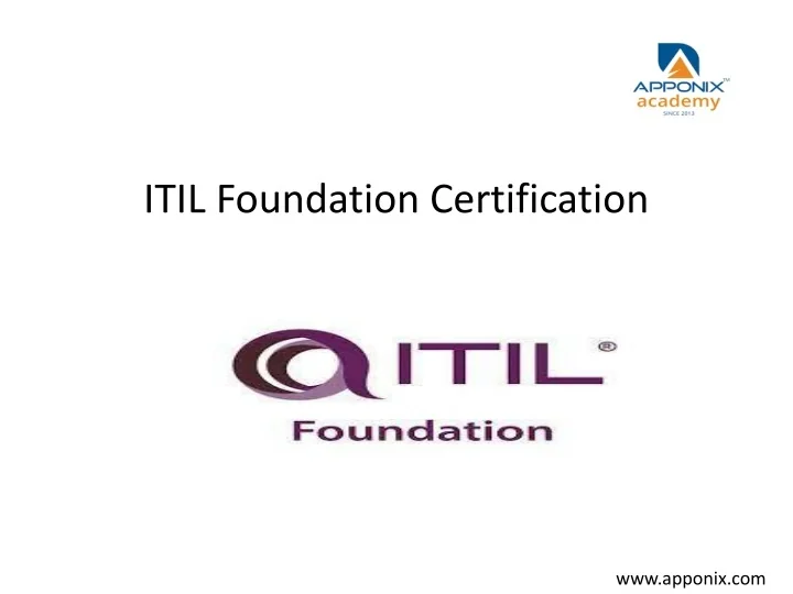 PPT - ITIL Foundation Certification PowerPoint Presentation, free ...