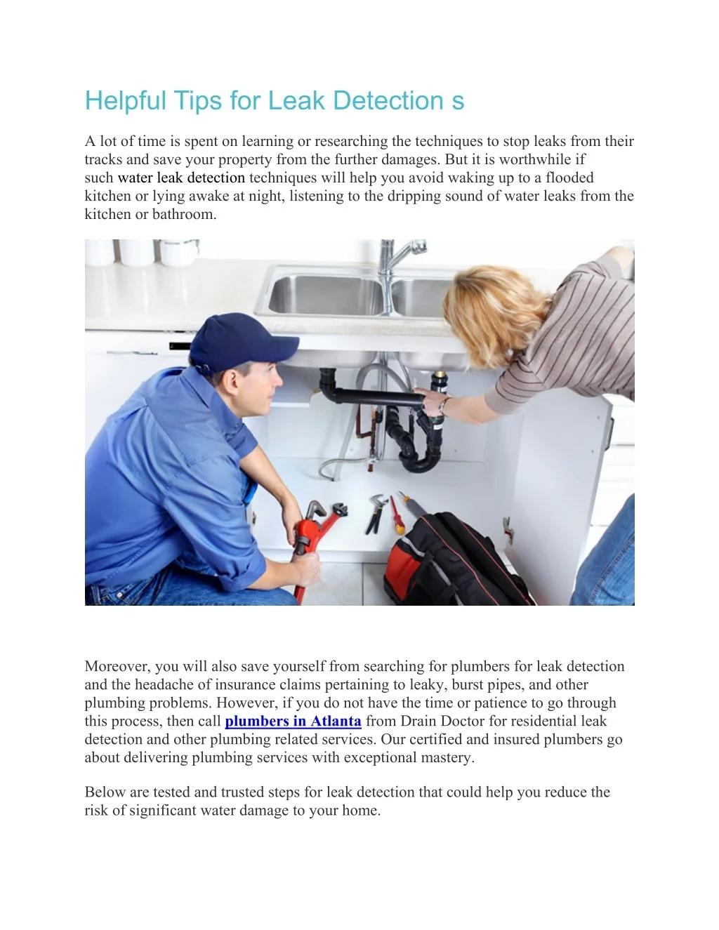 PPT - Helpful Tips for Leak Detection PowerPoint Presentation, free ...