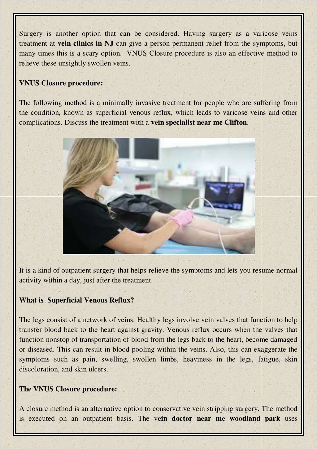 PPT - Vnus Closure Procedure A Promising Outpatient Treatment For ...