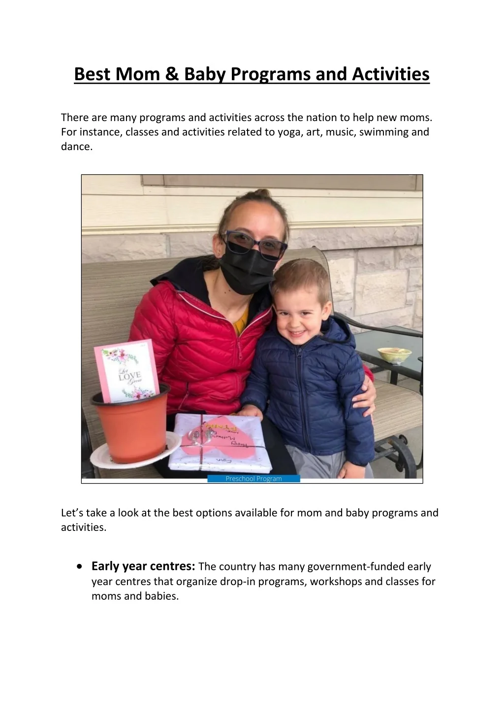 PPT - Best Mom & Baby Programs and Activities PowerPoint Presentation ...