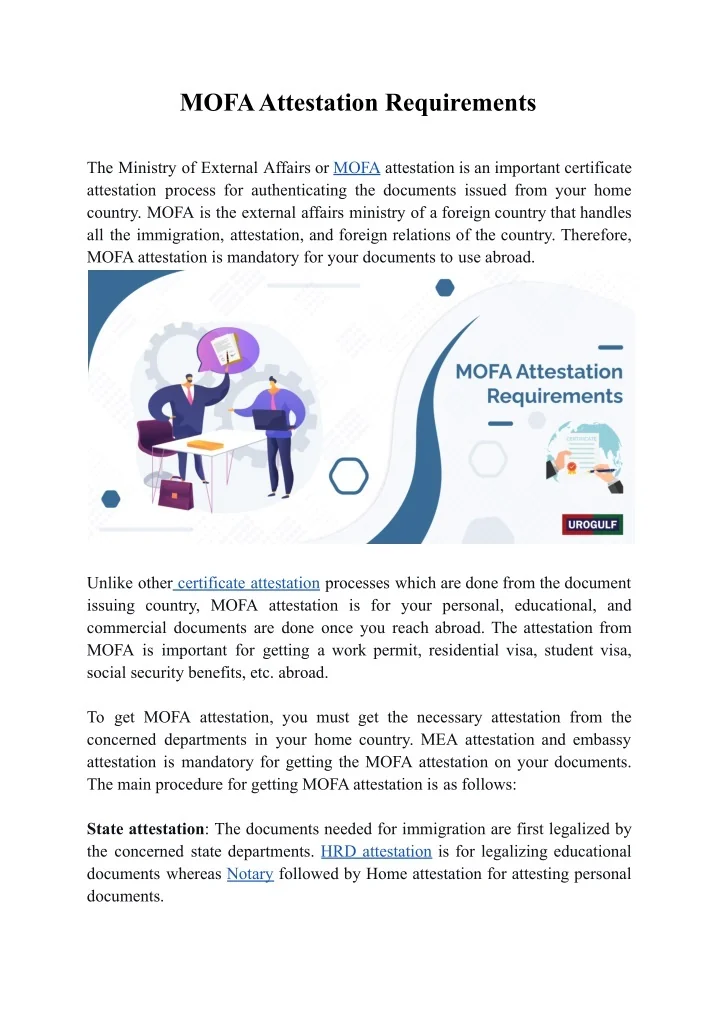 PPT - MOFA Attestation Requirements PowerPoint Presentation, free ...