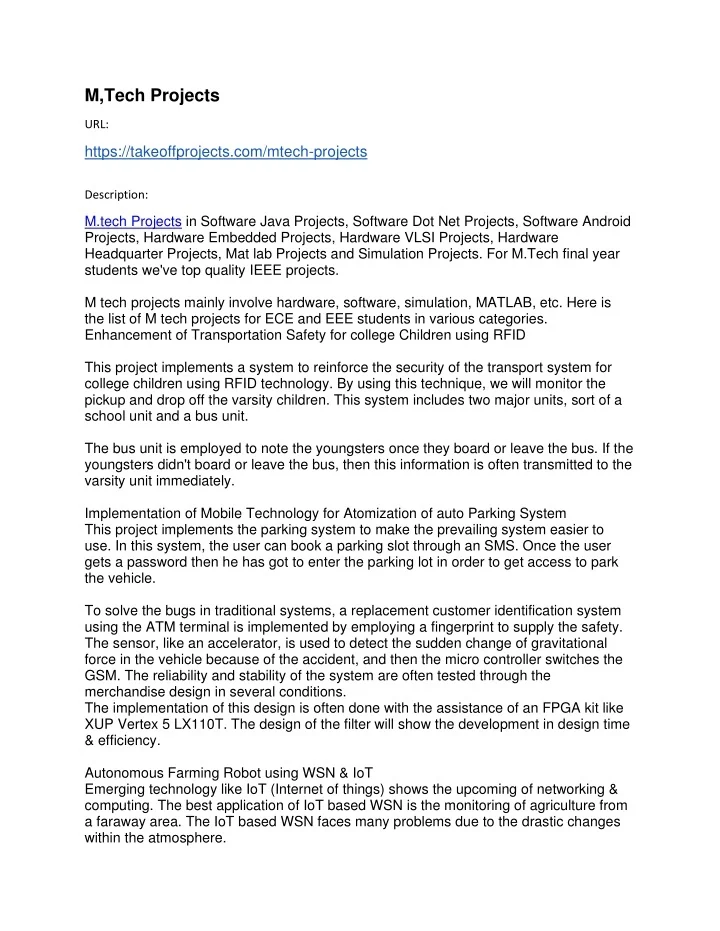 PPT - Mtech projects-converted PowerPoint Presentation, free download ...