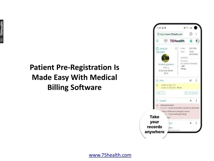 PPT - How Patient Pre-Registration Is Made Easy With Medical Billing ...
