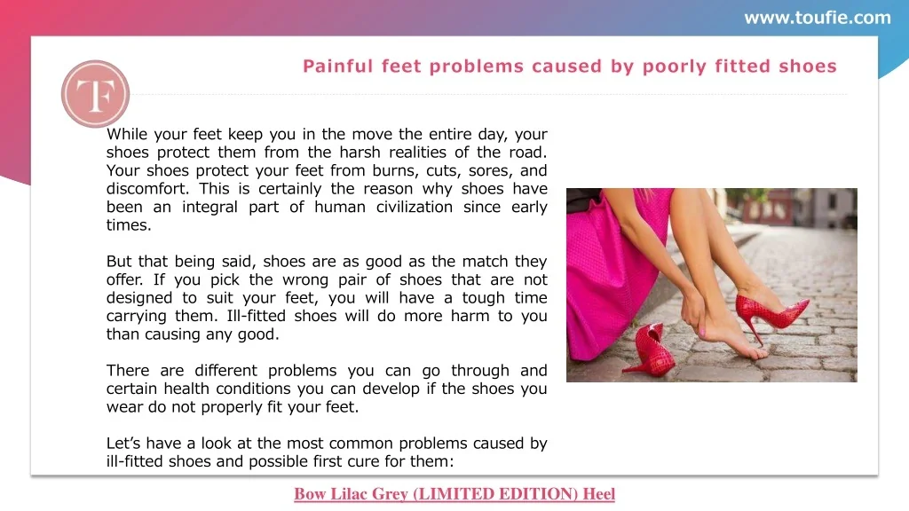 PPT - Painful feet problems caused by poorly fitted shoes PowerPoint ...