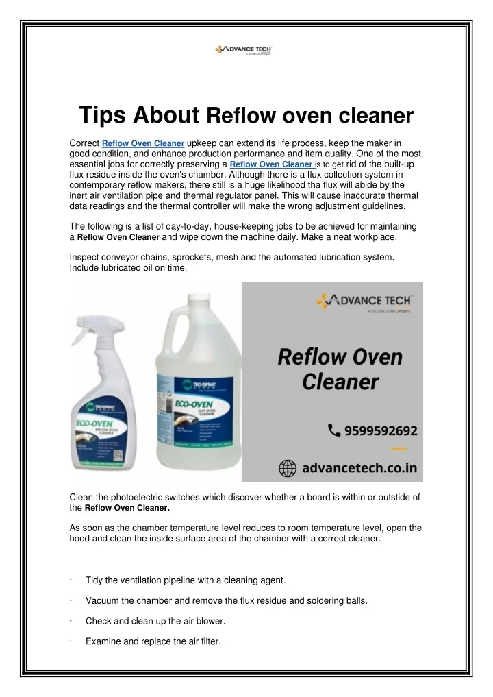 PPT - Tips About Reflow oven cleaner PowerPoint Presentation, free ...