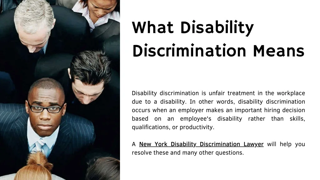 PPT - Hire New York Disability Discrimination Lawyer PowerPoint ...