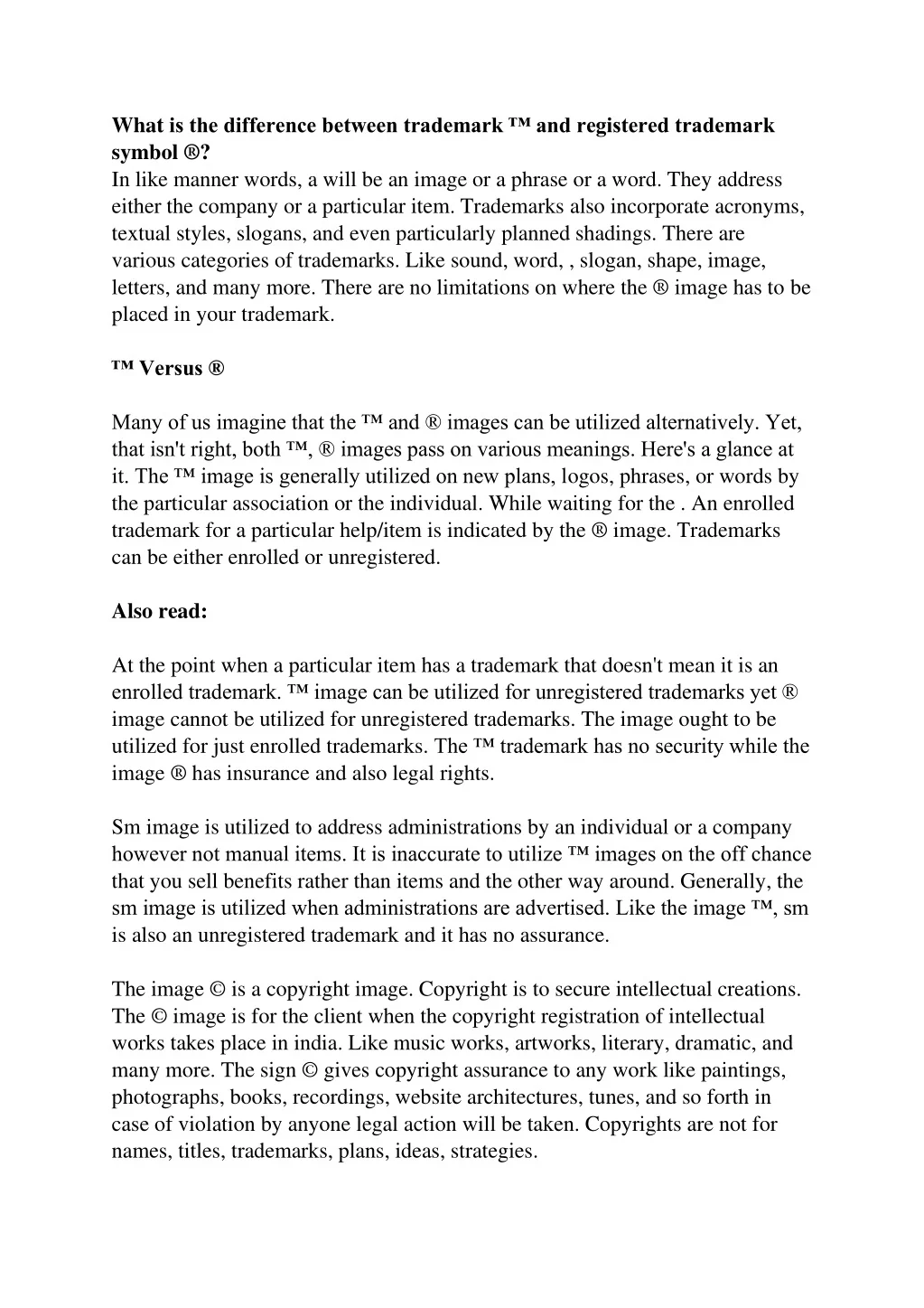 PPT - Difference Between Registered Trademark and Registered trademark ...
