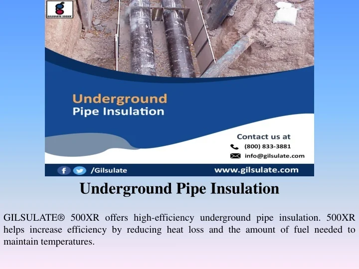 PPT - Underground Pipe Insulation PowerPoint Presentation, free ...