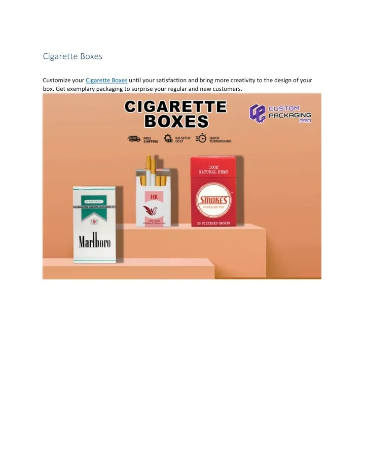 PPT - Cigarette Boxes PowerPoint Presentation, free download - ID:10801899