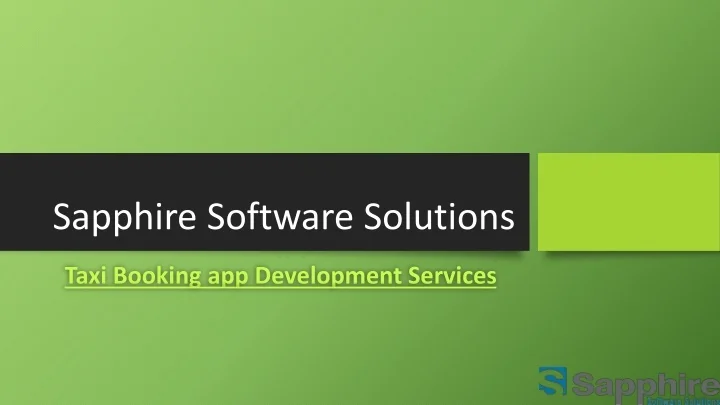 PPT - Taxi Booking app Development Services PowerPoint Presentation ...