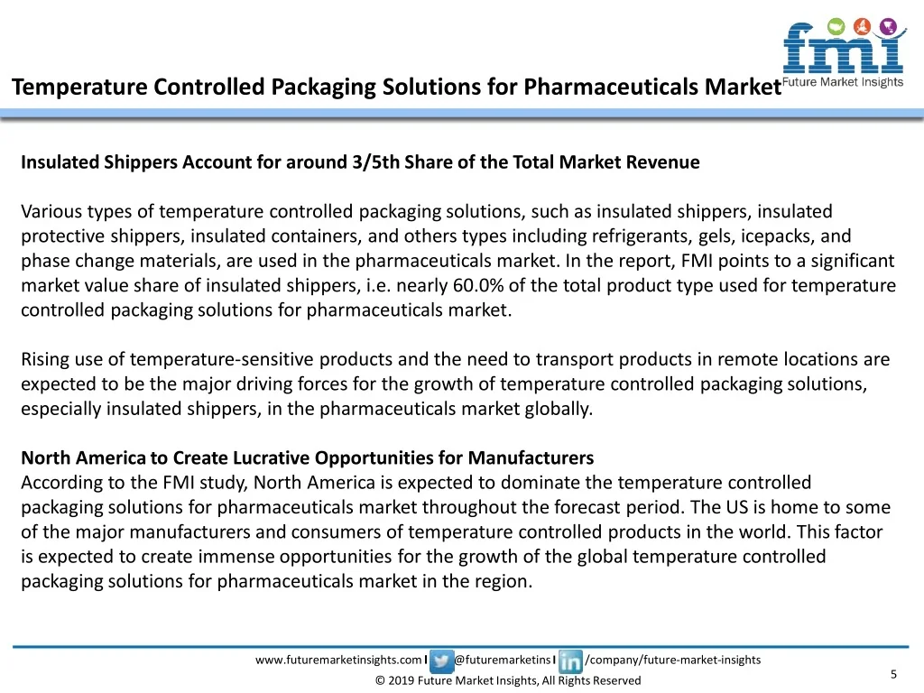 PPT - Temperature Controlled Packaging Solutions for Pharmaceuticals ...