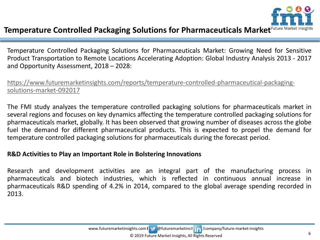 PPT - Temperature Controlled Packaging Solutions for Pharmaceuticals ...