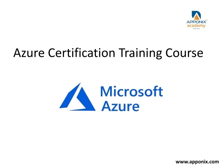 PPT - Azure Certification Training Course PowerPoint Presentation, free ...