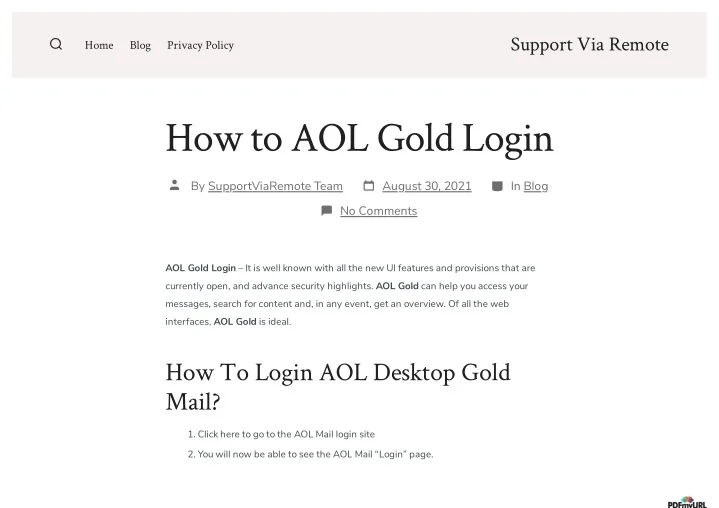 PPT - How to Aol gold login PowerPoint Presentation, free download - ID ...