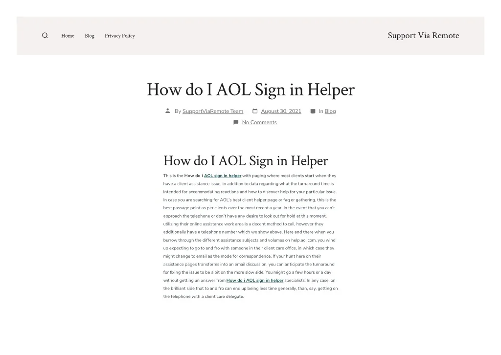 PPT - aol sign in helper PowerPoint Presentation, free download - ID ...