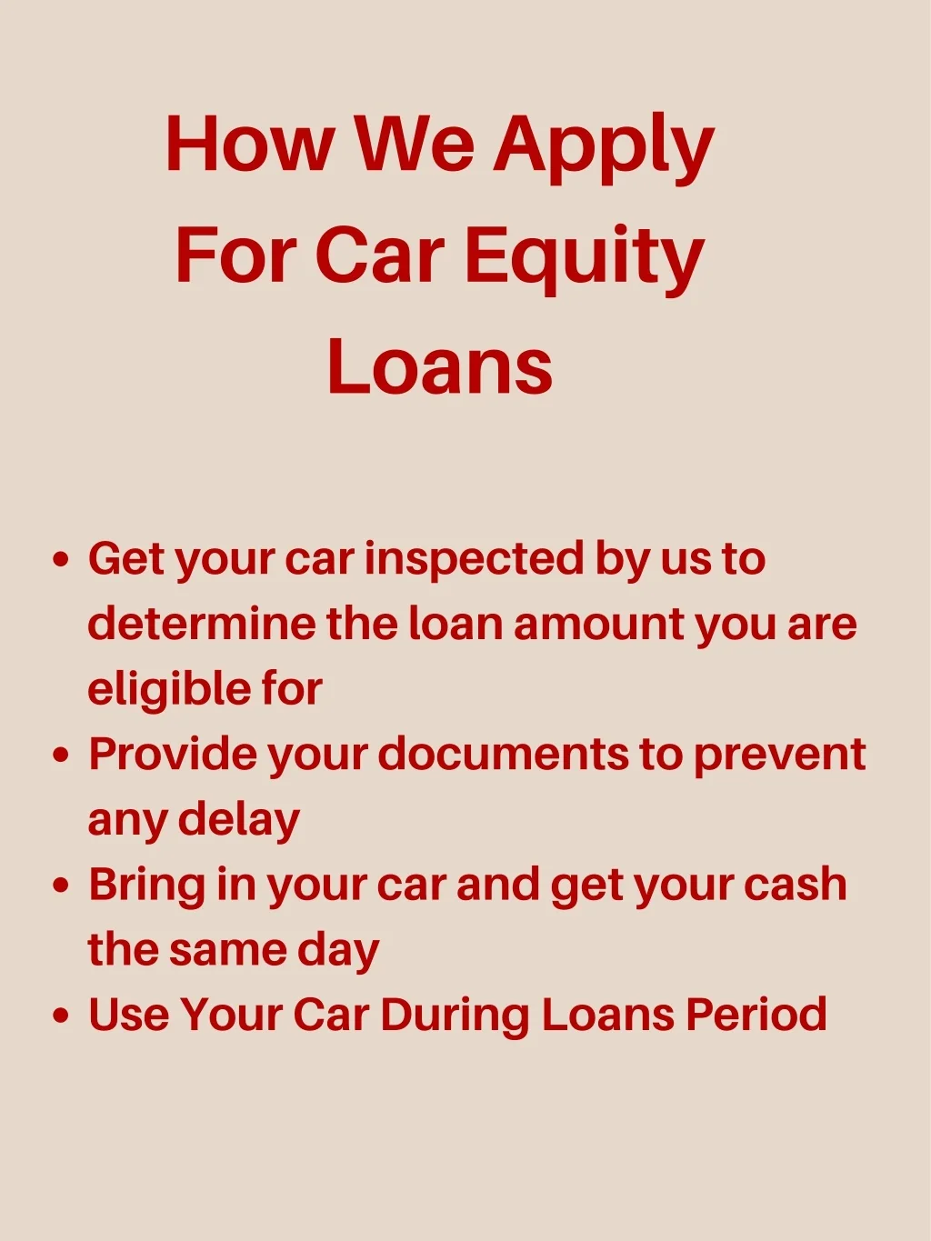 PPT - Get Expert Advise For Applying Car equity loan Victoria ...
