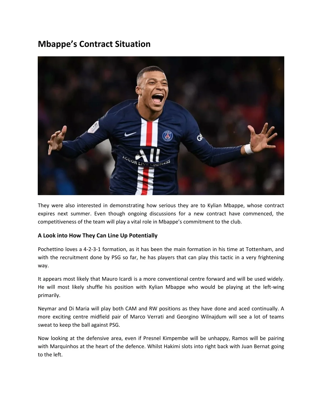 PPT - Paris Saint Germain Impeccable Transfer PowerPoint Presentation ...