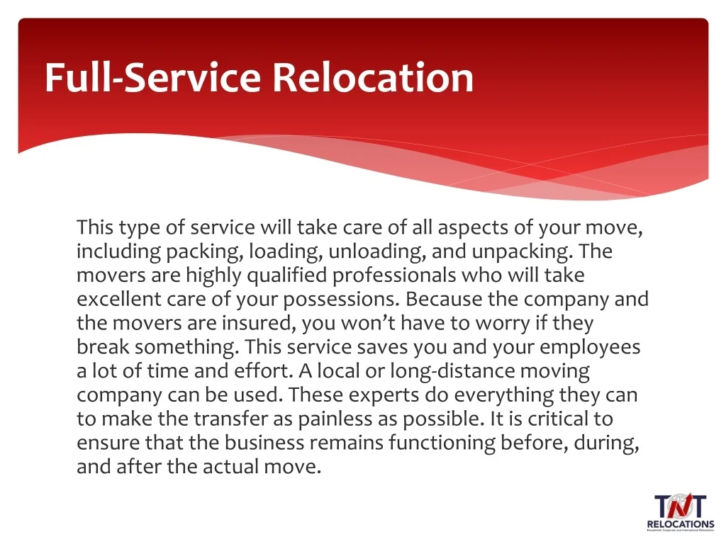 PPT - Four Popular Options for Commercial Relocation Services ...