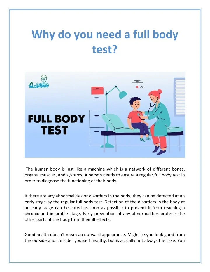 PPT - Why do you need a full body test PowerPoint Presentation, free ...