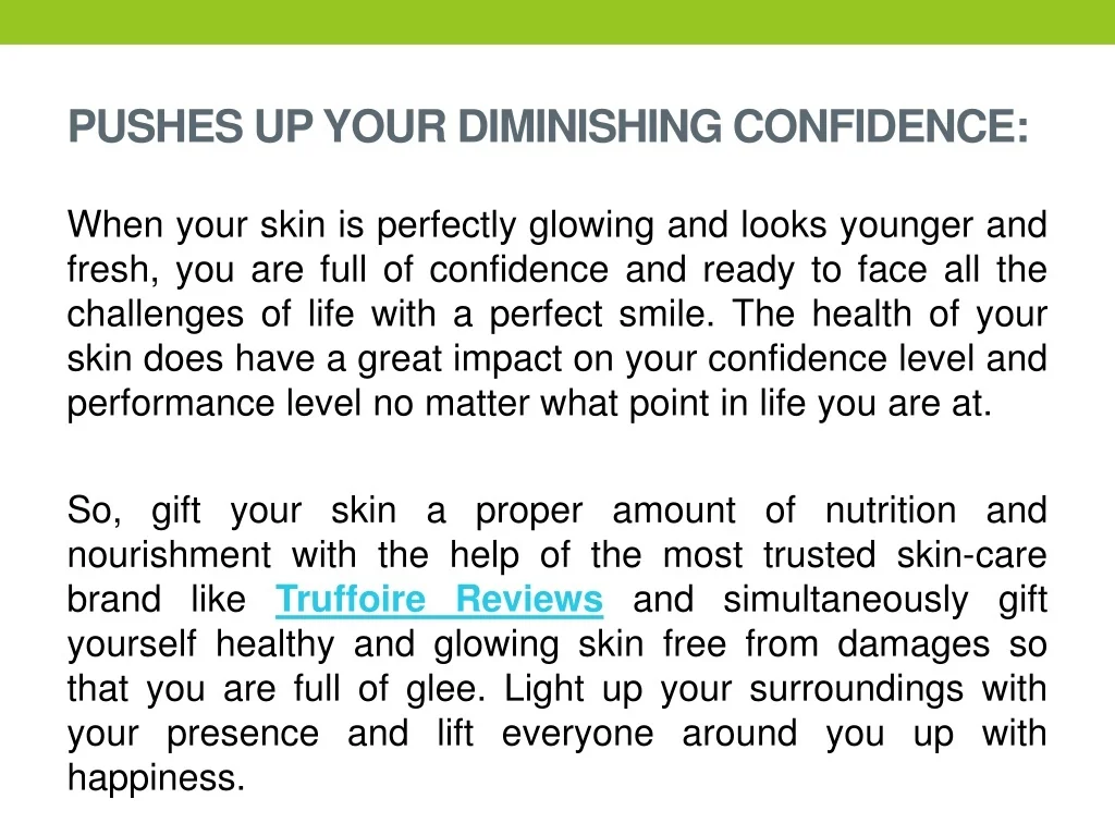 PPT - Excellent Skin-Care Collection from Truffoire PowerPoint ...