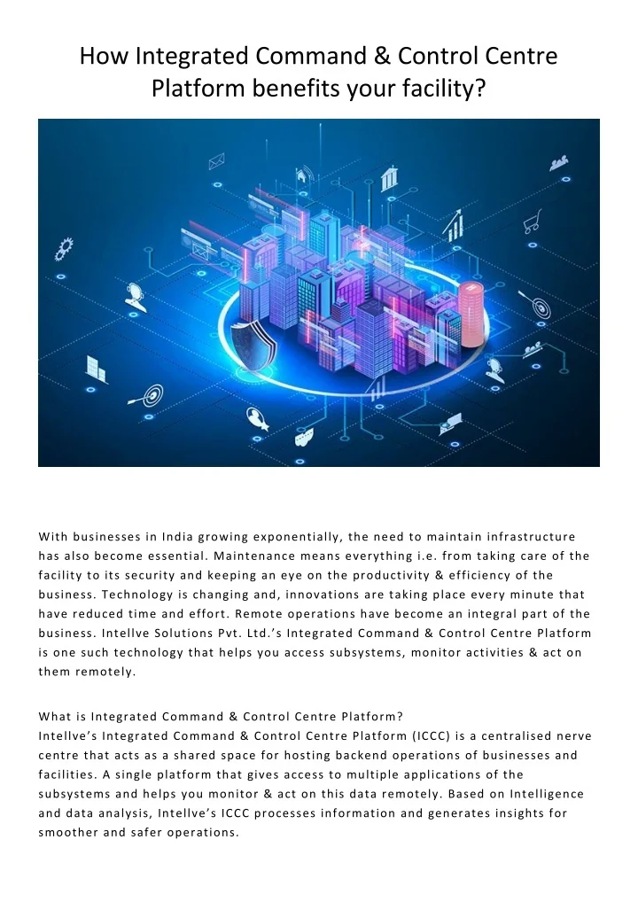 PPT - How Integrated Command & Control Centre Platform benefits your ...
