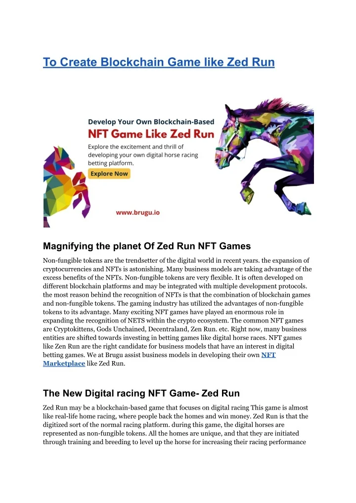 PPT - To Create Blockchain Game like Zed Run PowerPoint Presentation, free download - ID:10817857