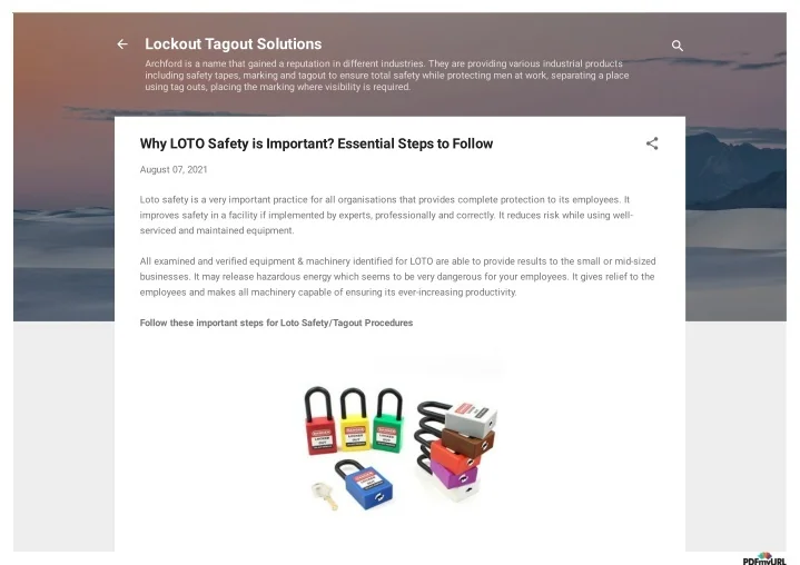 PPT - Why LOTO Safety is Important? Essential Steps to Follow ...