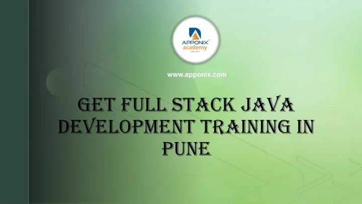PPT - Get full stack Java development Training in Pune PowerPoint ...