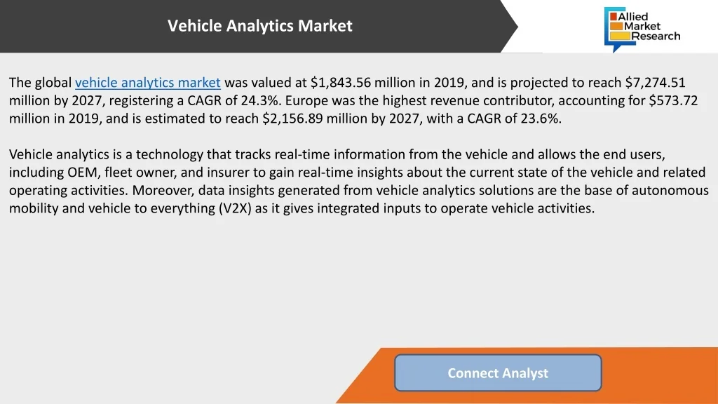 PPT - Vehicle Analytics Market Size, Growth, Statistics & Forecast ...
