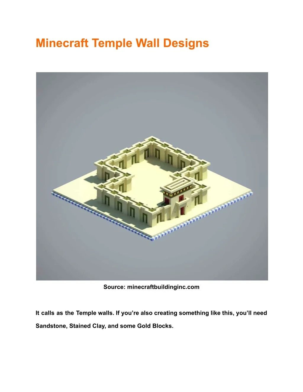 PPT - 21 Brilliant Minecraft wall Designs Inspirations to Build Your ...