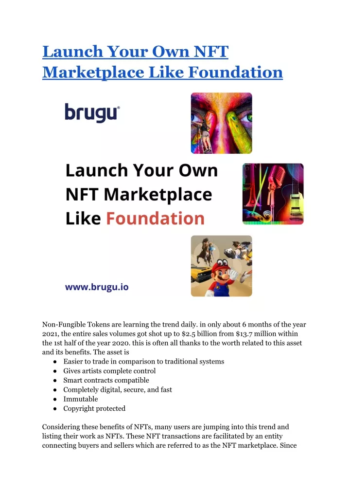 PPT - Launch Your Own NFT Marketplace Like Foundation PowerPoint ... PPT - Launch Your Own NFT Marketplace Like Foundation PowerPoint ...