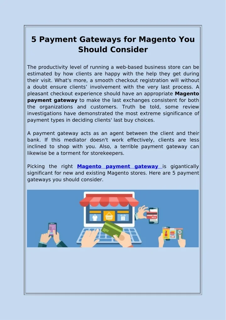 PPT - Payment Gateways for Magento You Should Consider PowerPoint Presentation - ID:10828602