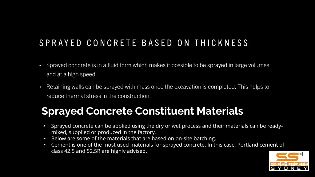 PPT - Properties of Shotcrete, Materials Used and Their Uses PowerPoint ...