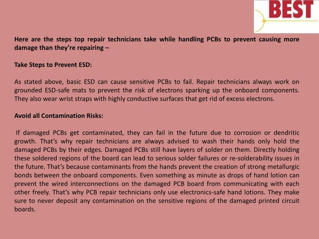 PPT - Health and Safety Precautions Every PCB Board Repair Expert Takes ...
