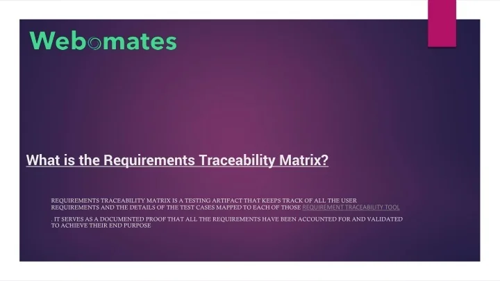 PPT - Requirement traceability matrix in agile PowerPoint Presentation ...