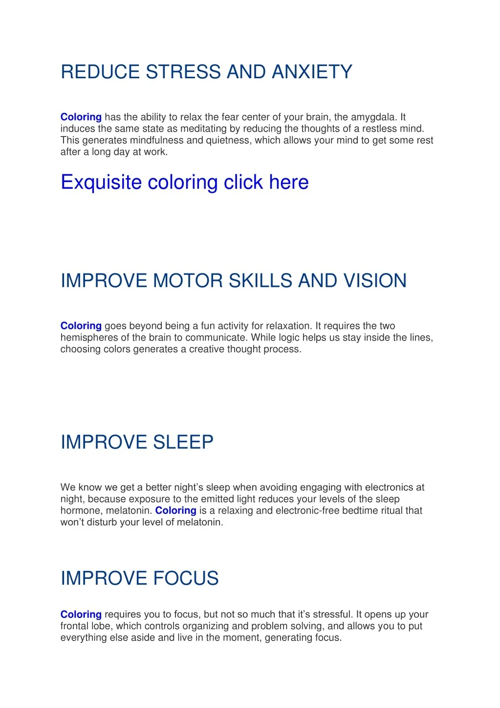 PPT - Health Benefits of Coloring for Adults PowerPoint Presentation ...