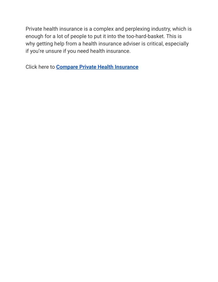 Ppt Compare Private Health Insurance Powerpoint Presentation Free