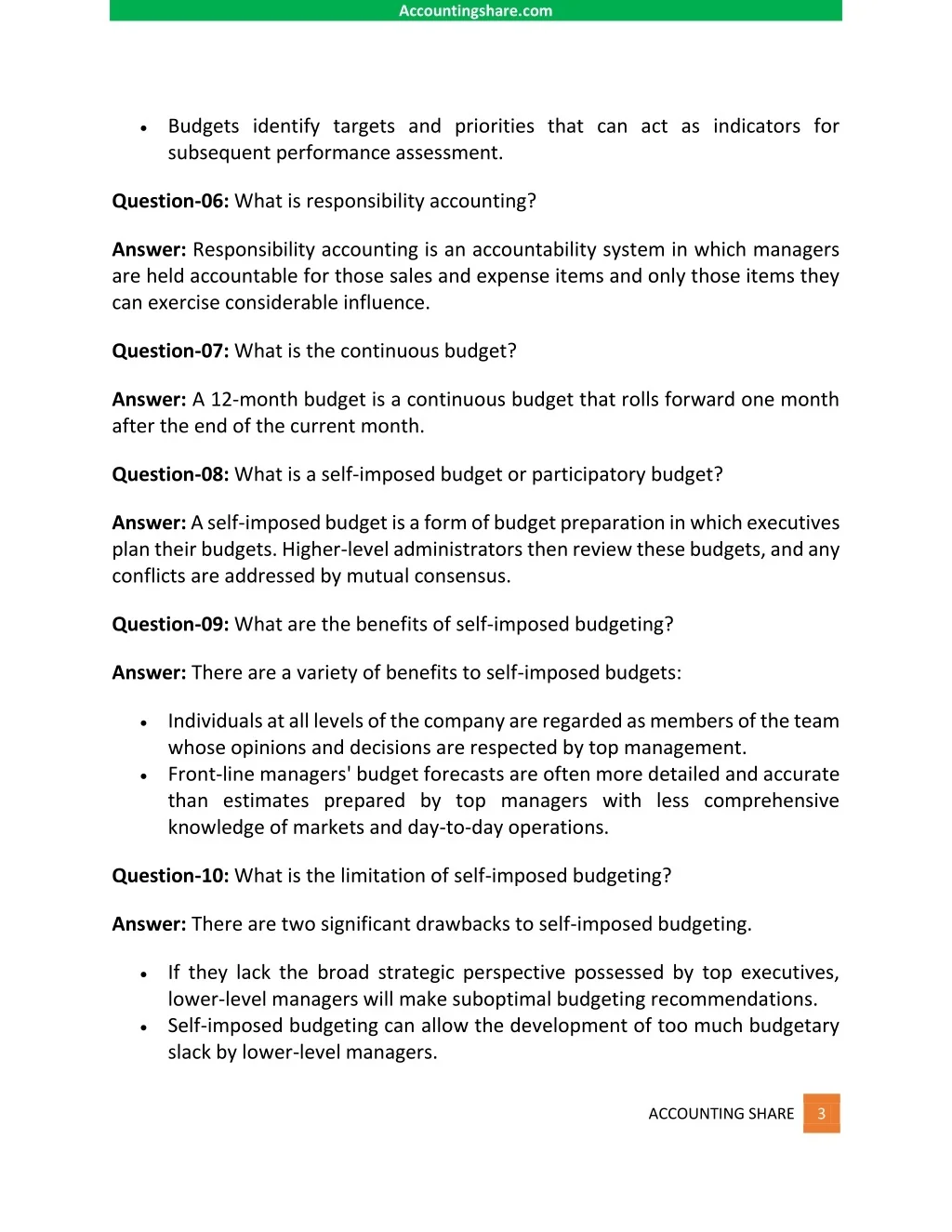 PPT - Top 30 Budgeting Questions and Answers PowerPoint Presentation ...