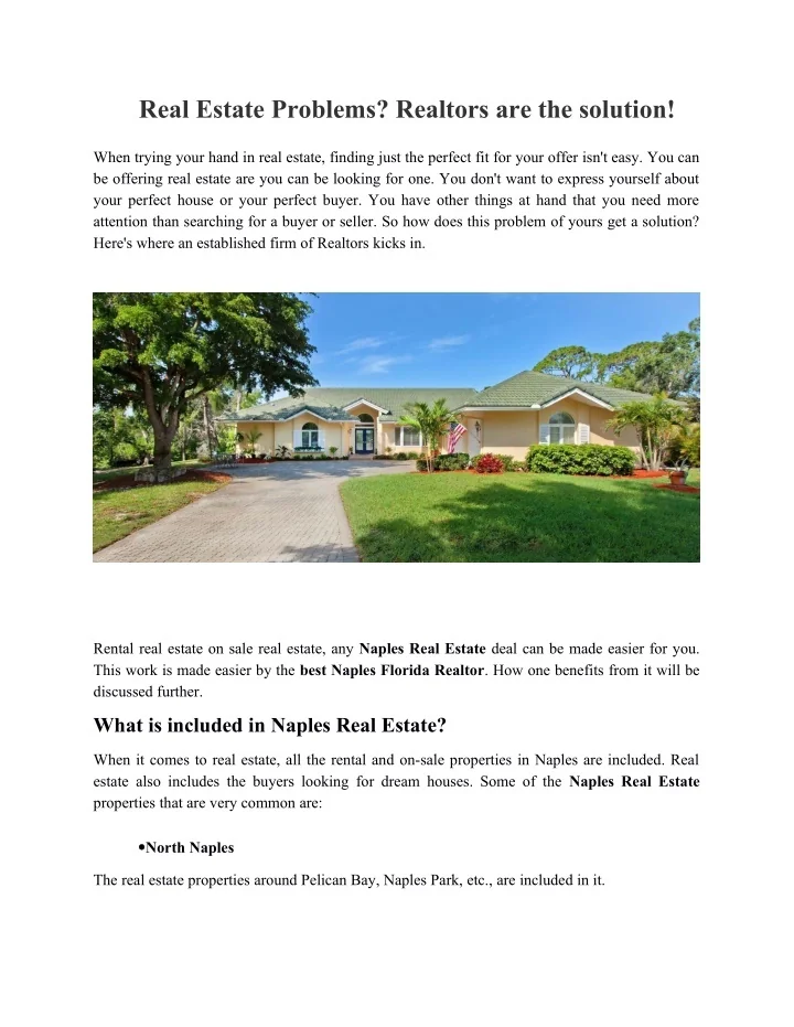 PPT - Real Estate Problems_ Realtors are the solution! PowerPoint ...
