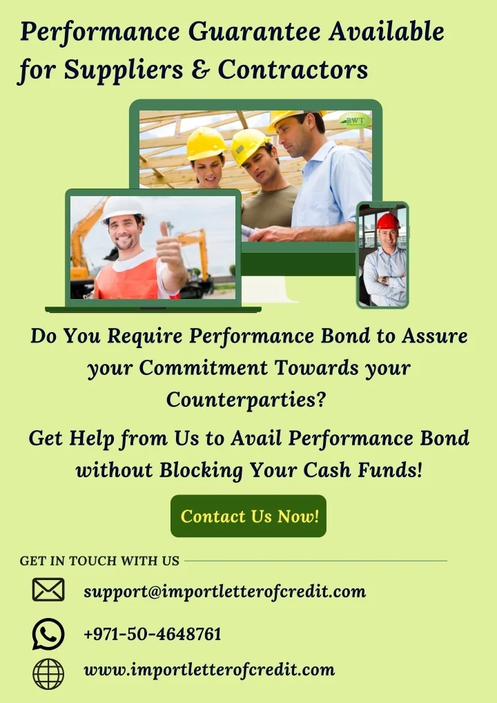 PPT - Infographics – Performance Bond – BG MT760 PowerPoint ...