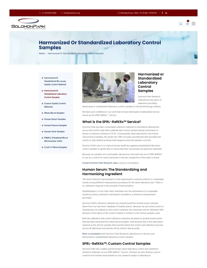 PPT - Harmonized Or Standardized Laboratory Control Samples PowerPoint ...