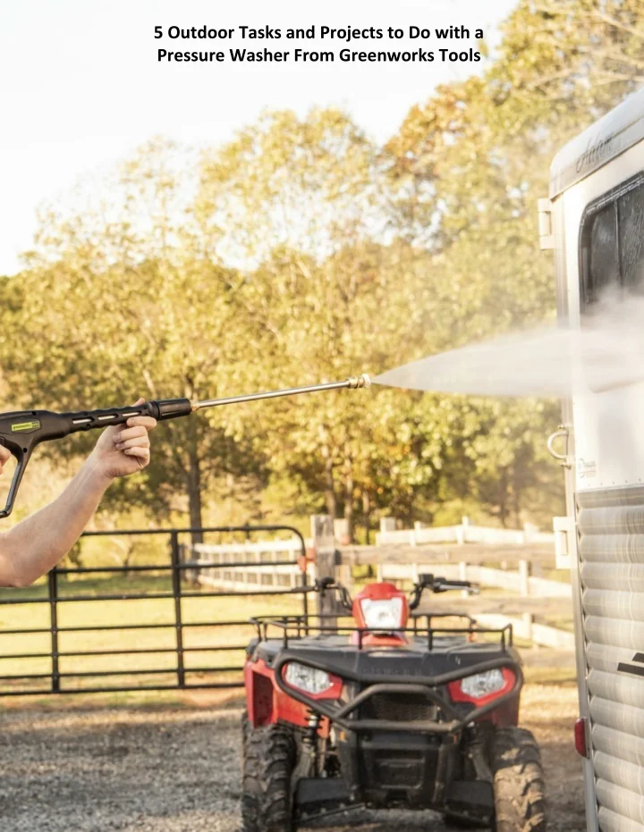 PPT - 5 Outdoor Tasks and Projects to Do with a Pressure Washer From ...