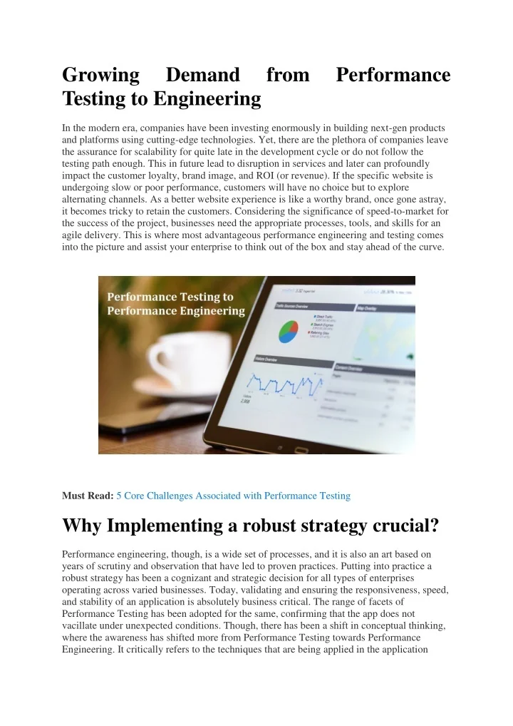 PPT - Growing Demand from Performance Testing to Engineering PowerPoint ...