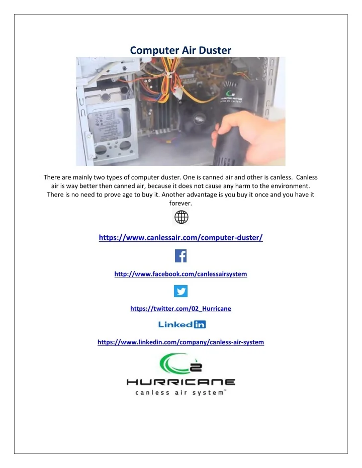 PPT - Computer Air Duster (1) PowerPoint Presentation, free download - ID:10840933