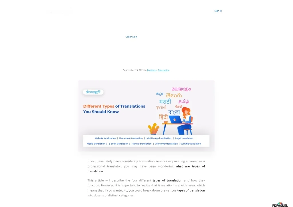 PPT - Different Types of Translation You Should Know PowerPoint ...