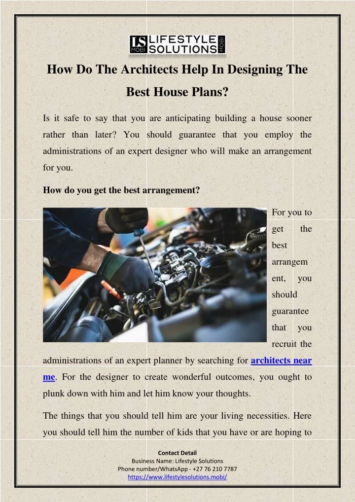 PPT - How Do The Architects Help In Designing The Best House Plans ...