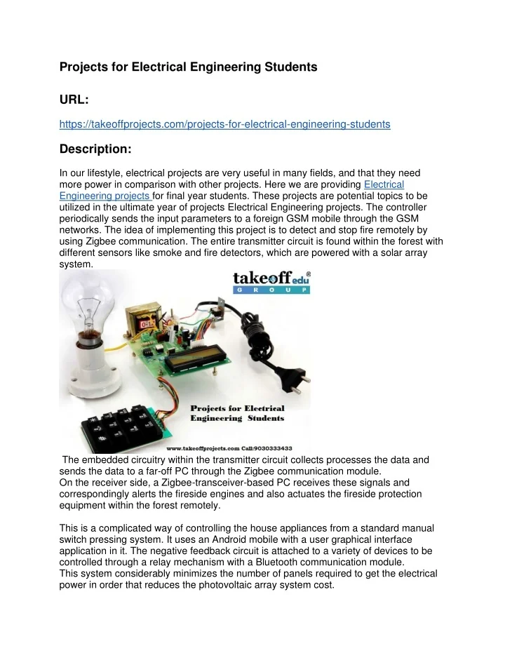 PPT - Projects for Electrical Engineering Students-converted PowerPoint ...