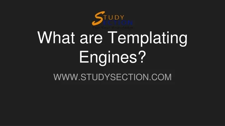 PPT - What are Templating Engines? PowerPoint Presentation, free ...