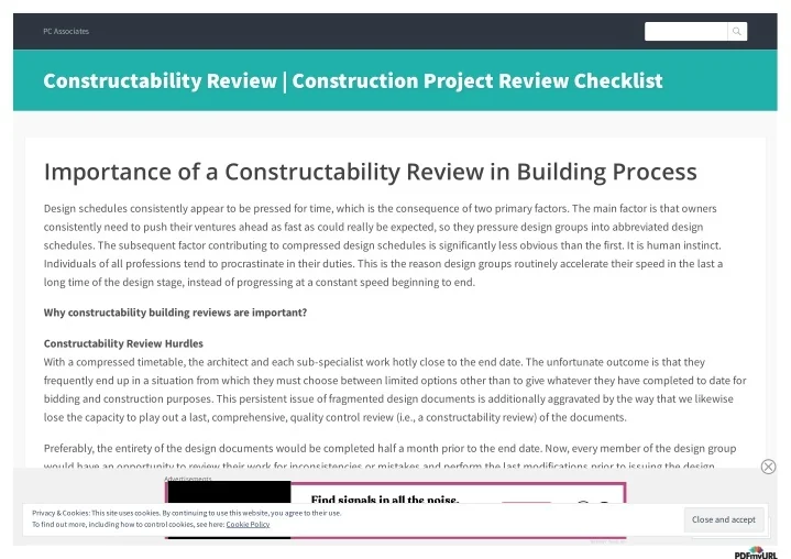 PPT - Importance of a Constructability Review in Building Process ...