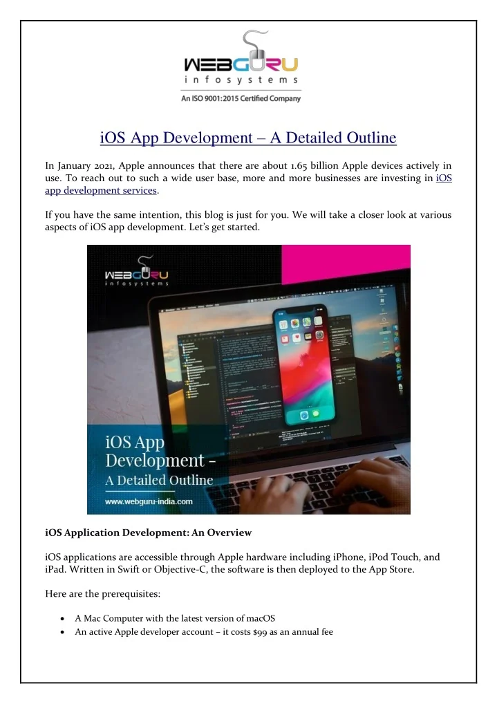 PPT - iOS App Development – A Detailed Outline PowerPoint Presentation ...